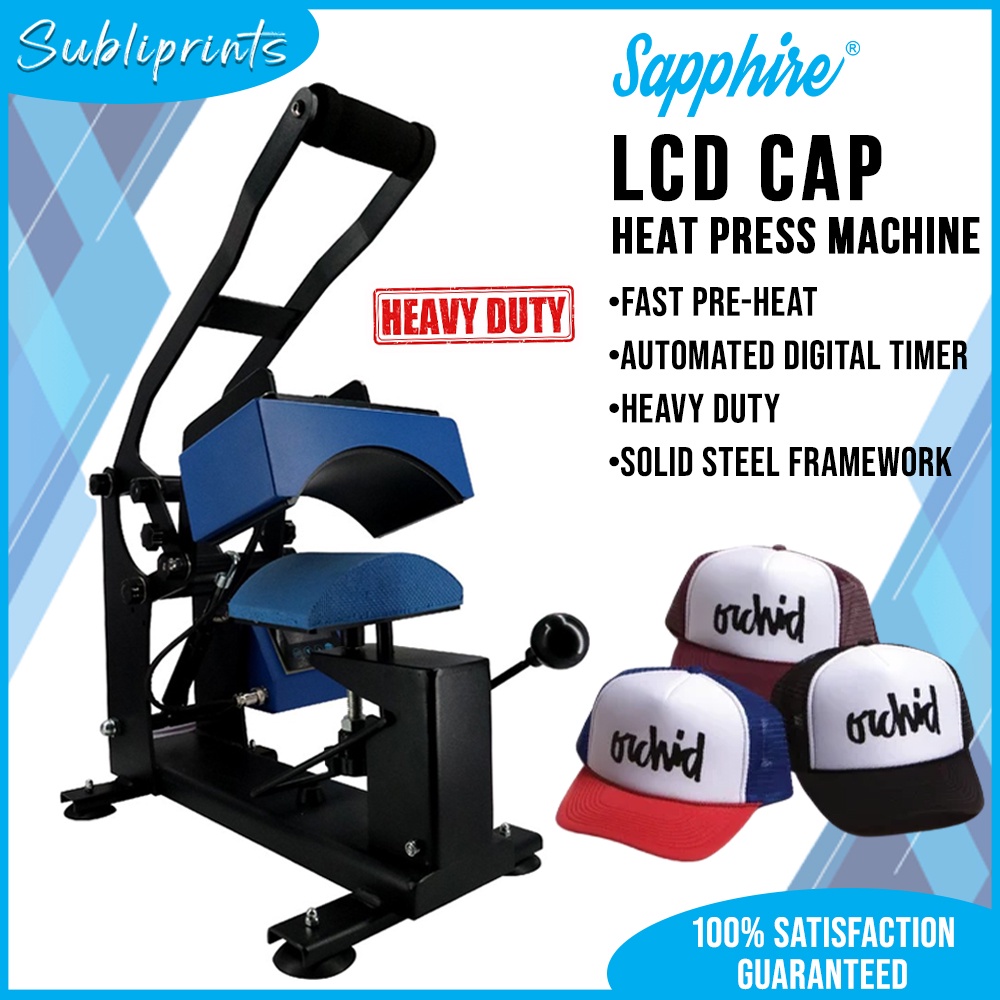 LCD Cap Press Machine Sapphire | Cap Sublimation Machine | Shopee ...