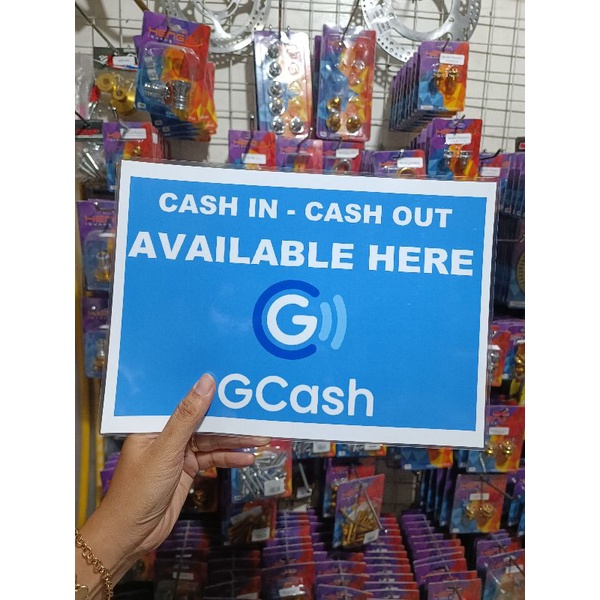 GCash Signage Laminated | Shopee Philippines