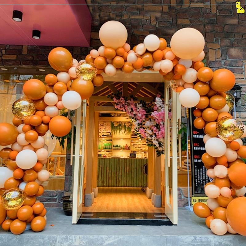 Vintage Orange Balloon set Retro Country Rural Pastoral Theme party ...