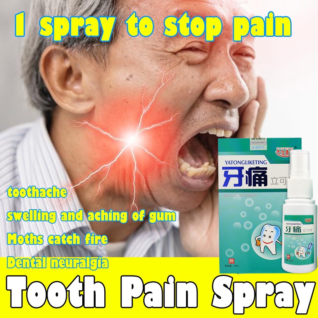 35ml Toothache Pain Relief Spray Oral Care Toothache Prevention ...