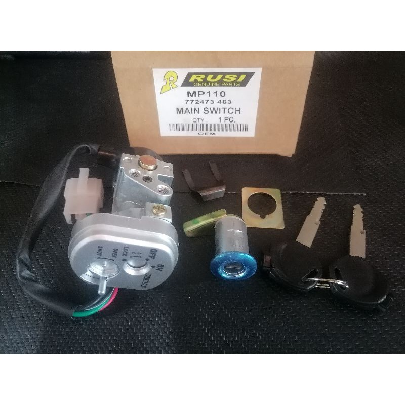 RUSI ORIGINAL MP110 IGNITION SWITCH | Shopee Philippines