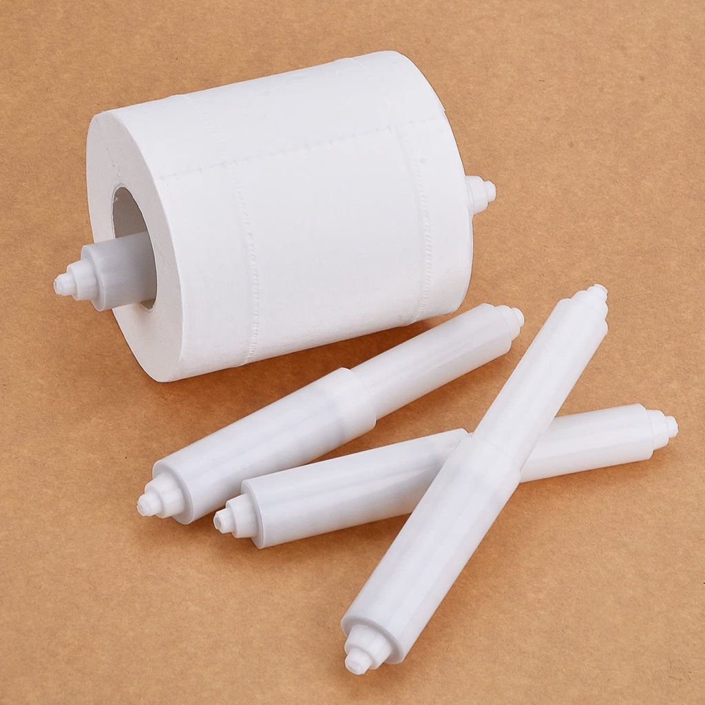 1 PC Toilet Tissue Holder Tube with Spring Tissue Rod Bathroom Holding ...