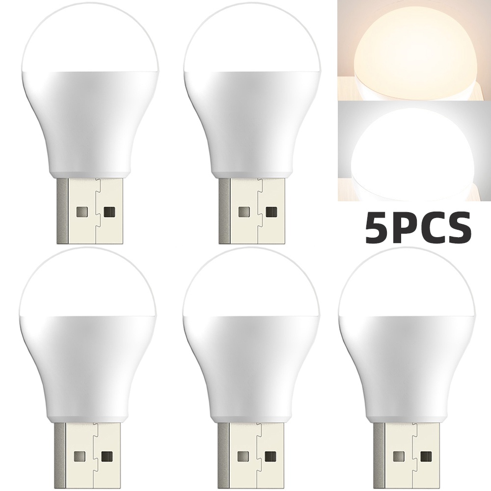 USB Plug Lamp Computer Mobile Power Charging USB Small Book Lamps LED ...