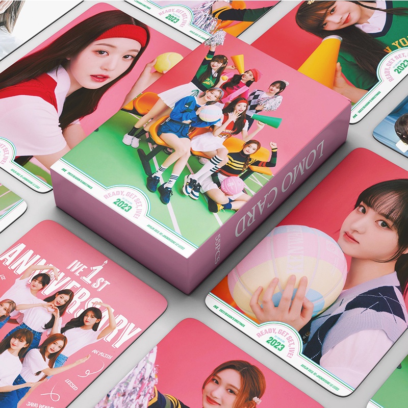 55pcs/box IVE Photocards 2023 SEASON'S GREETINGS LOMO Card Postcard Collection Card (READY STOCK ...