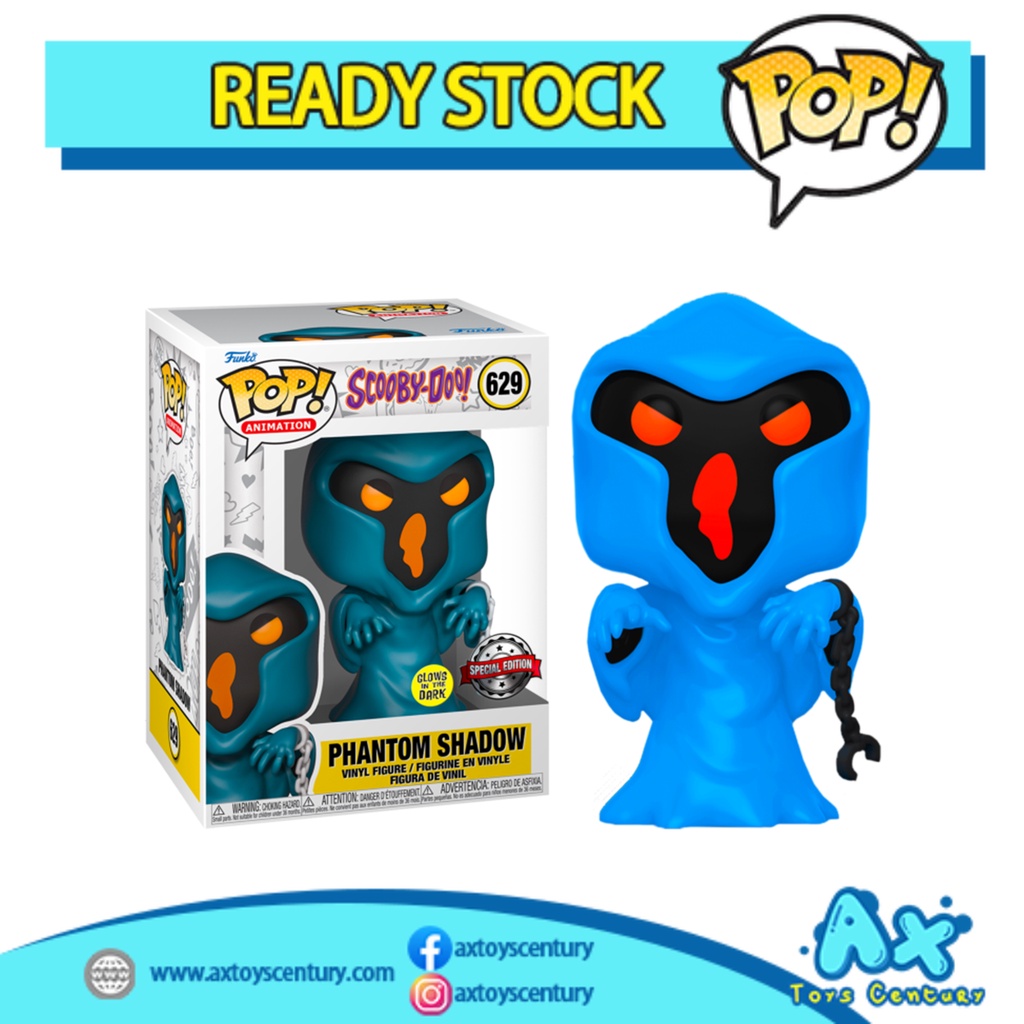 Funko Pop! Scooby-Doo - Phantom Shadow 629 GITD Special Edition ...