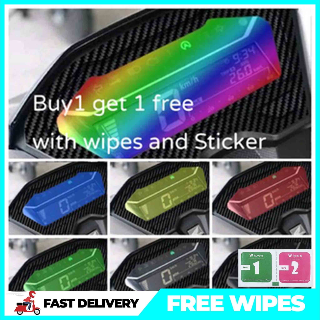 HONDA CLICK 125i/150i v2 GAUGE SCREEN PROTECTOR STICKER (WITH CARBON ...