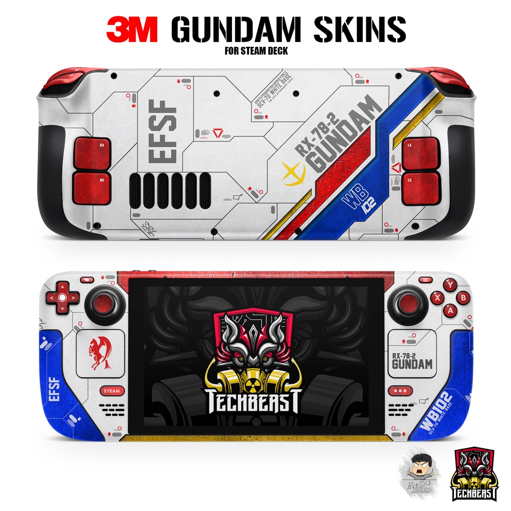 3M Steam Deck Gundam Skin Custom Mecha Cover Wrap Vinyl SD Techbeast ...