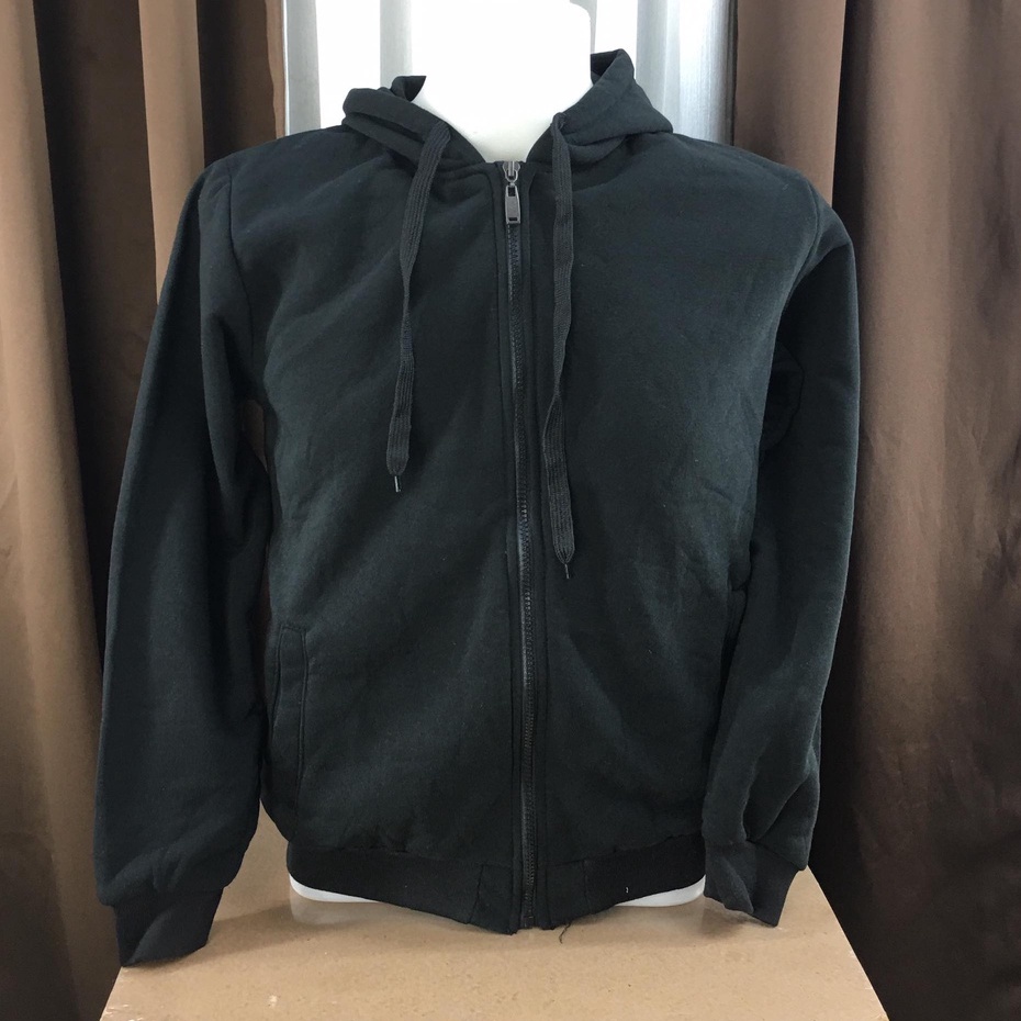 PLAIN COLOR A Lim Hooded Casual Zipper Front Fashion Unisex Comfy ...