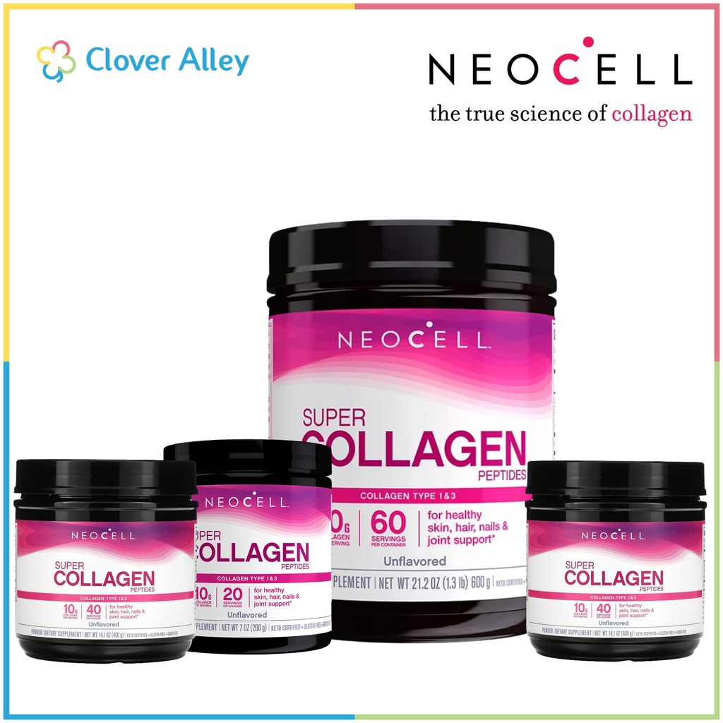 Neocell Super Collagen Powder 195g/200g/600g, Unflavored | Shopee ...