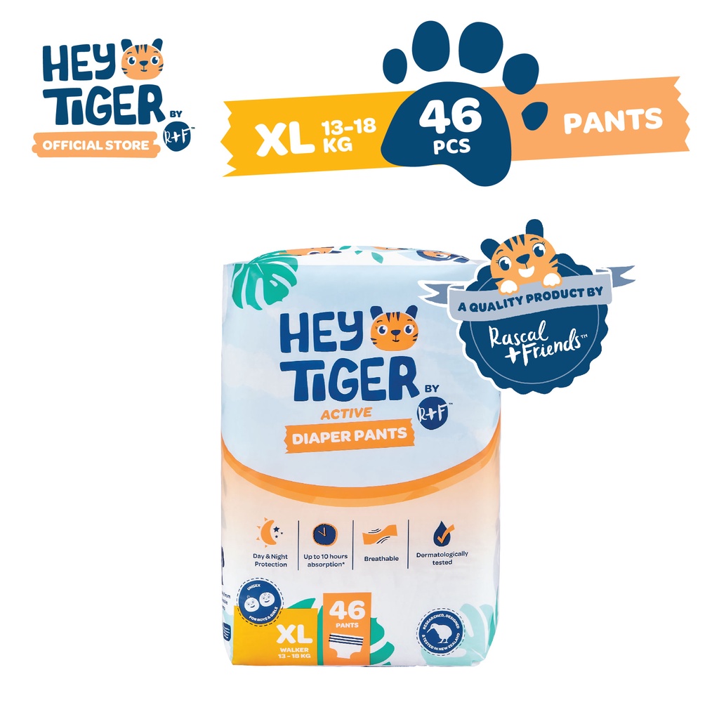 Hey Tiger Diaper Pants, Jumbo Pack - Xl, 46 Pads | Shopee Philippines