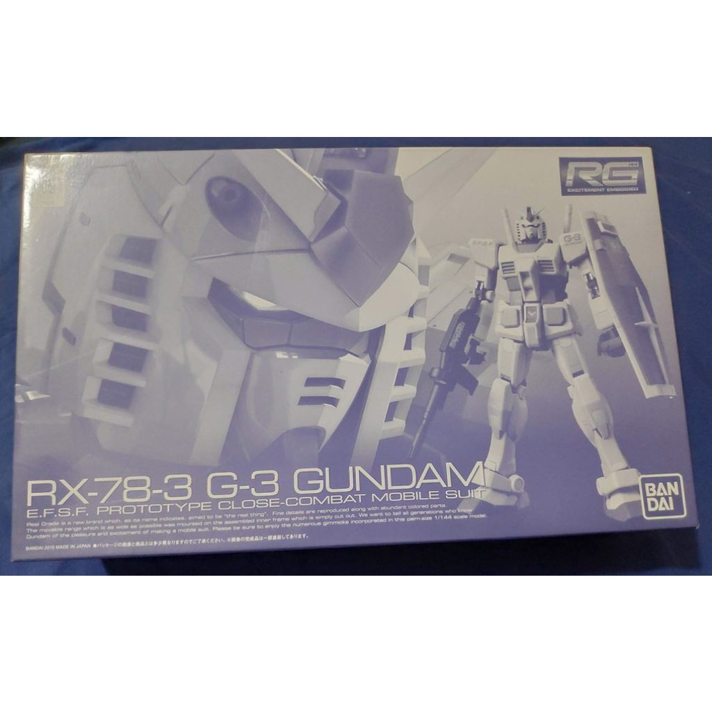 Pbandai RG Rx-78-3 G-3 Gundam | Shopee Philippines