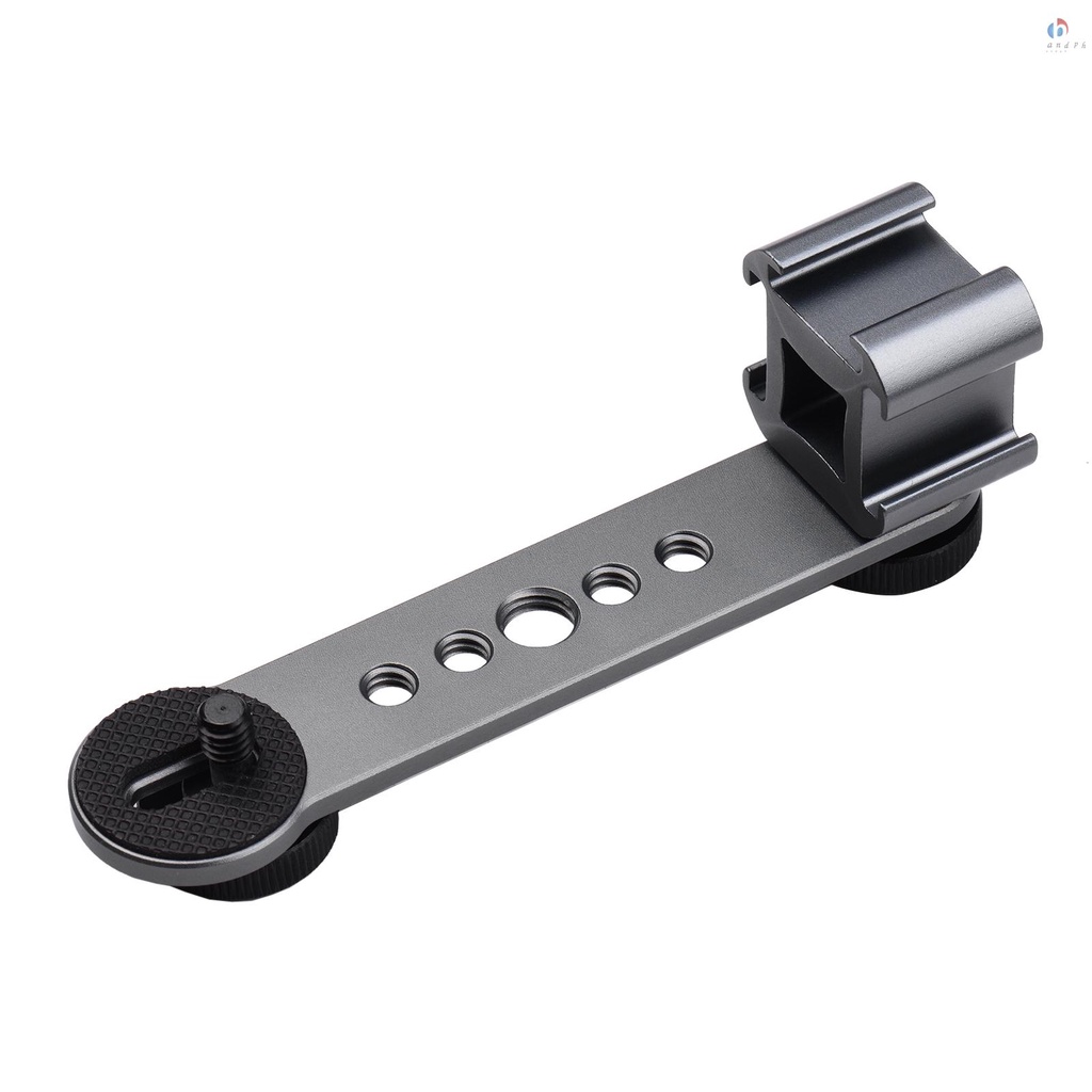 [COD]Triple Cold Shoe Mount Bracket Extension Bar with 1/4 Inch & 3/8 ...