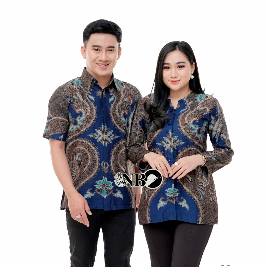 Batik Couple Tunic Batik Couple Modern Premium Couple Batik Shirt Front ...