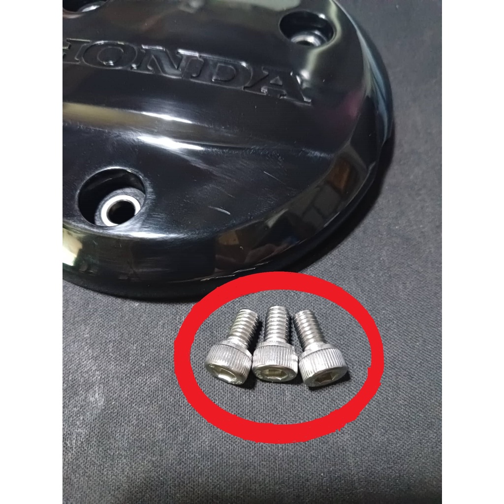 Engine Cover Stainless Bolts(Wave/Xrm/Rs) (3pcs) | Shopee Philippines