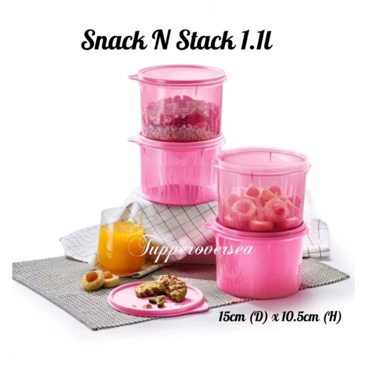 Tupperware Snack N Stack - 1.1L | Shopee Philippines