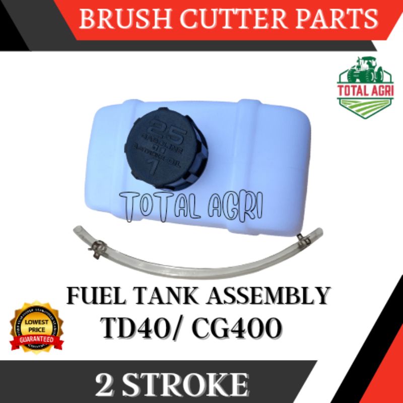 Fuel Tank Assembly 2 Stroke Brush Cutter Grass Cutter TD40 CG400 ...