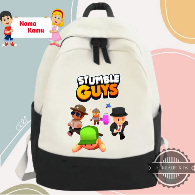 Children's School Bag BACKPACK GAME STUMBLE GUYS Free Name Screen ...