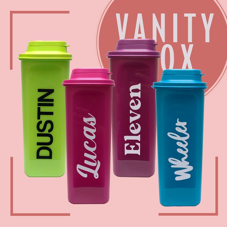 TUPPERWARE PERSONALIZED NAME 2L/650ml FRIDGE BOTTLE SLIM | Shopee ...