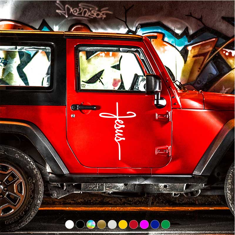 Classic Car Stickers jesus Waterproof Vinyl Decal for Auto Trucks ...