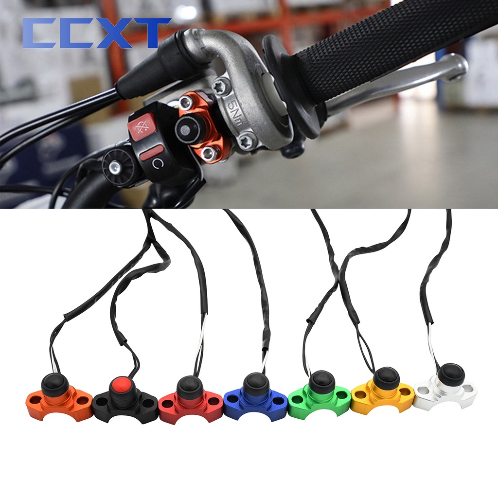 Motorcycle CNC Start Kill Switch Engine ON OFF Button For Honda KTM YZ ...