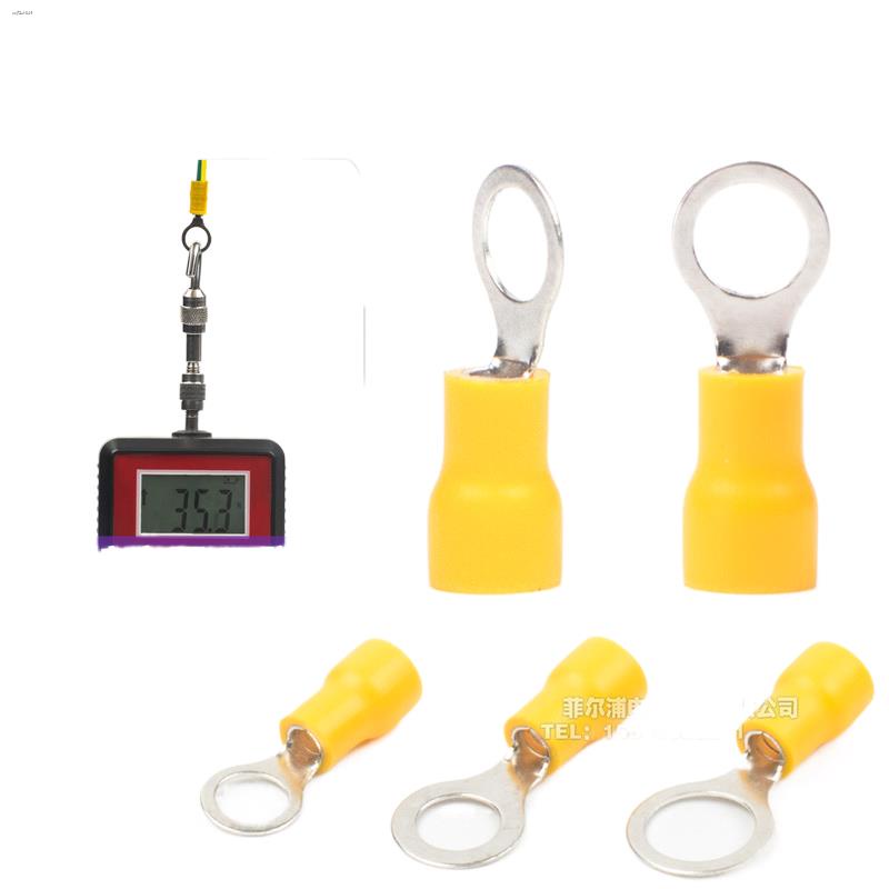 Round RV pre-insulated copper nose cold-press terminal photovoltaic ...