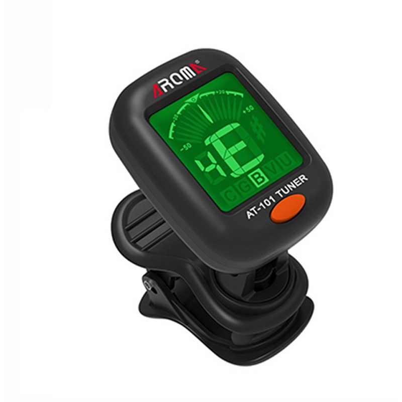 AROMA AT-101 Digital Clip Tuner for Chromatic Folk Guitar Violin Bass ...