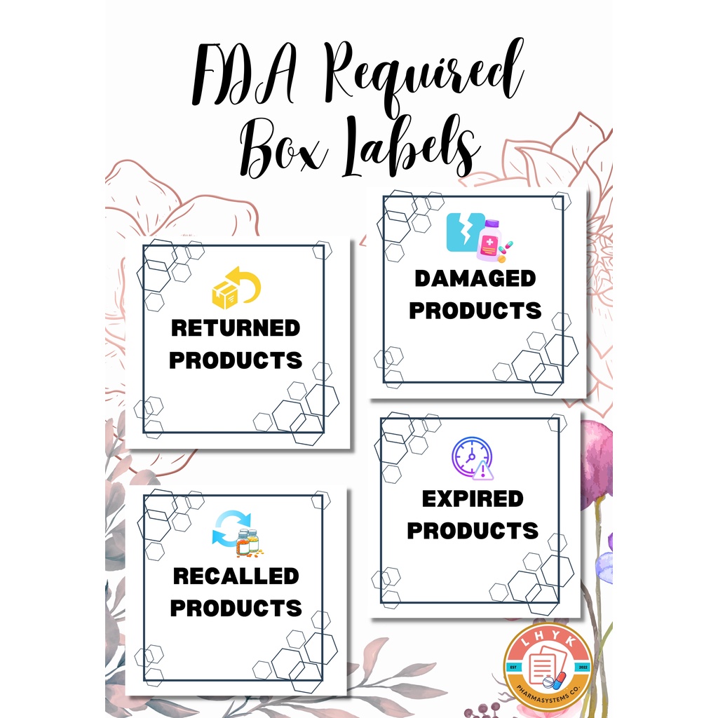 FDA Required Box Labels for Pharmacies | Shopee Philippines