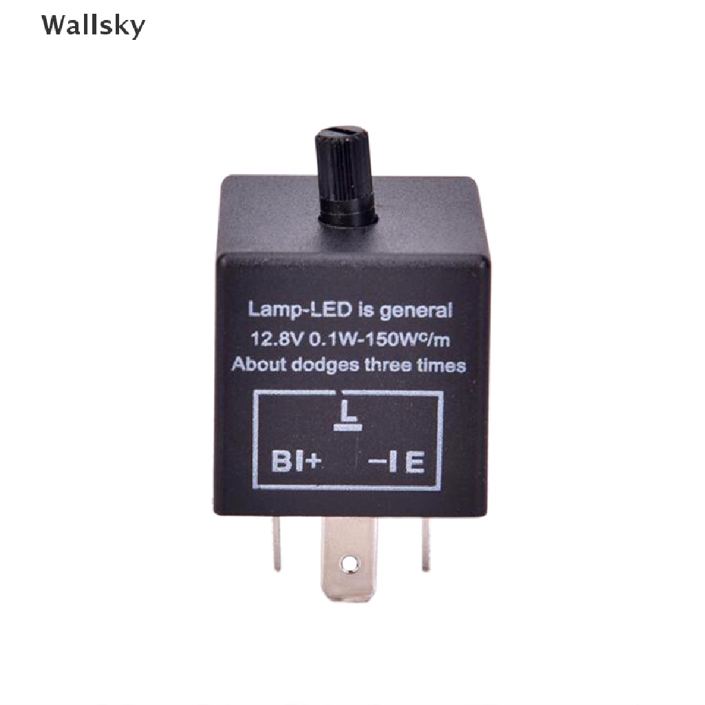 Wallsky> 12V 3-Pin LED Adjustable Car Flasher Flash Relay For Turn ...