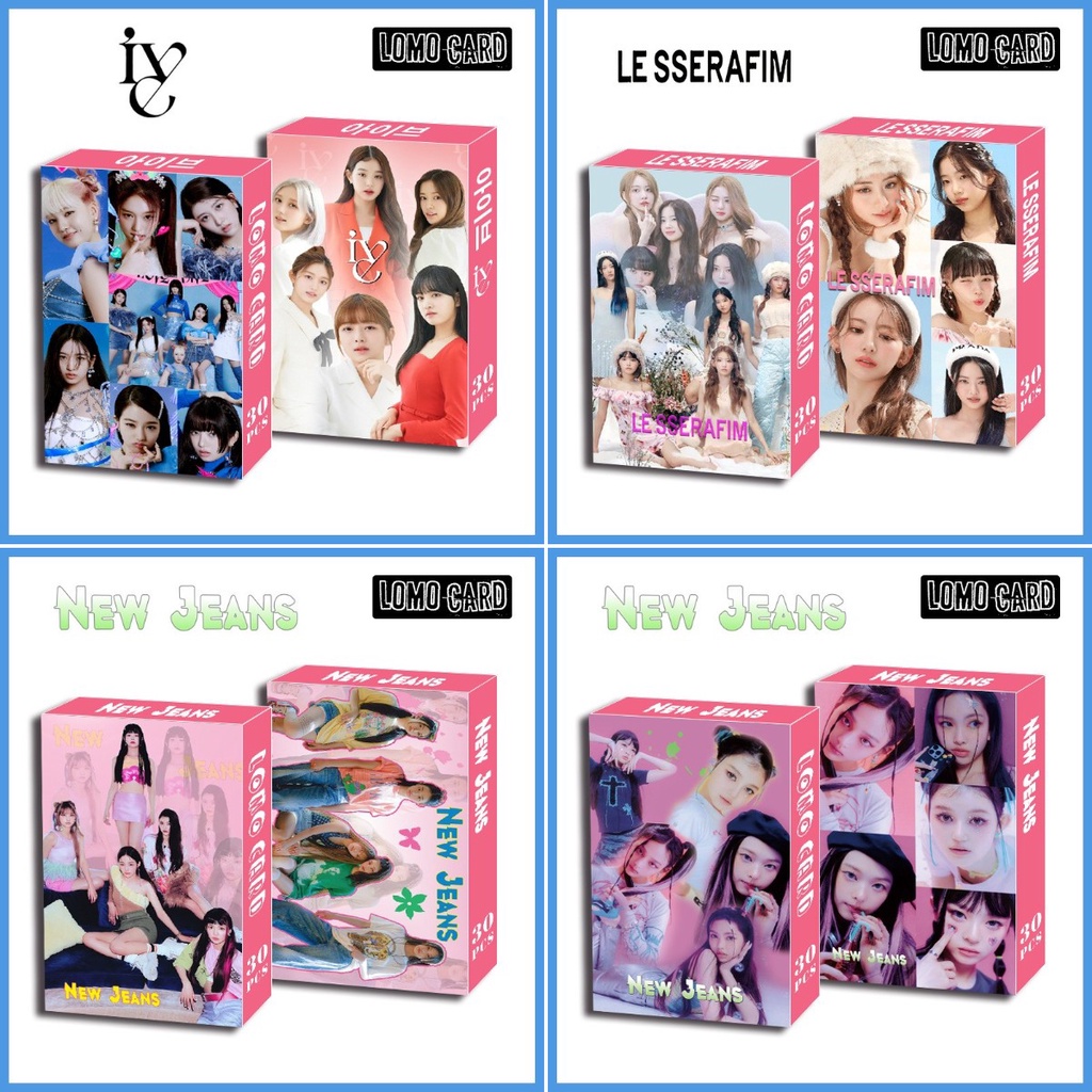 Aespa Ive LE SSERAFIM Album Photocard Lomo Card 30pcs/box | Shopee ...