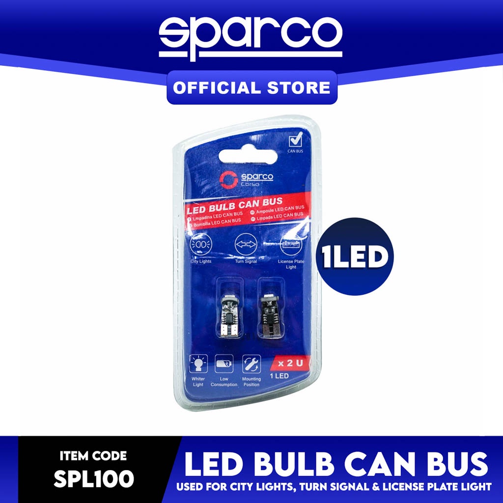 Sparco Led Bulb Can Bus SPL100 1 LED Used for City Lights, Turn Signal ...