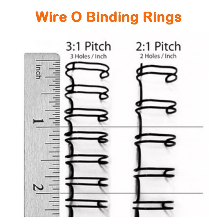 Double Loops Wire O Rings , Wire O Binder , Binding Spines (Black ...