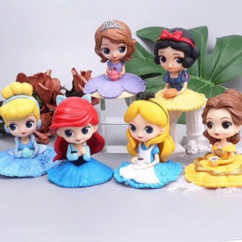 Sitting afternoon Tea Disney Princess/Sofia / Alice /Mermaid/Belle/Cake ...