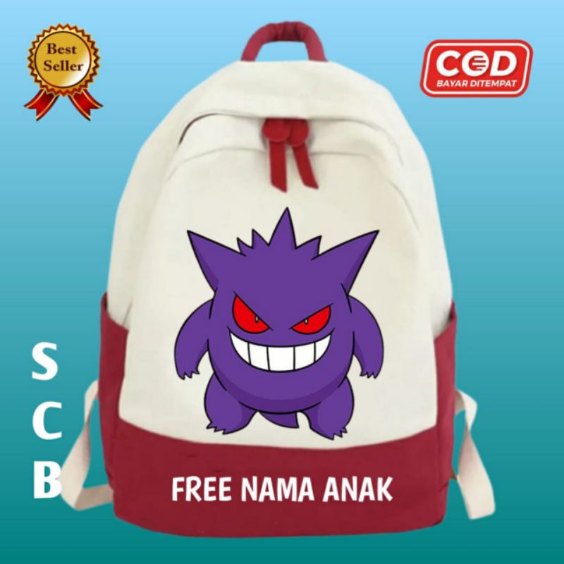 Pokemon Ganger School Backpack | Shopee Philippines