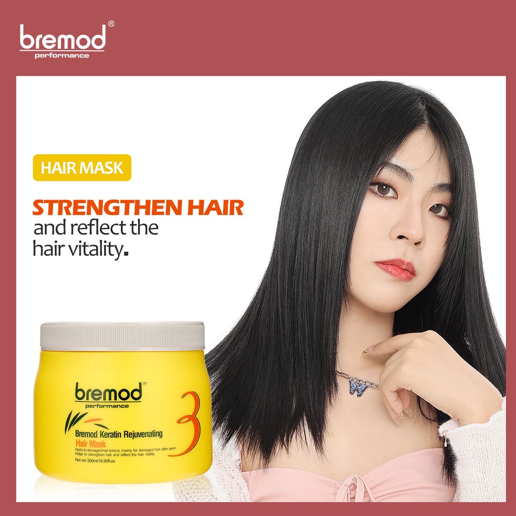 Bremod Keratin Rejuvinating Hair Mask Hair Care BR-H033 Repair dry ...