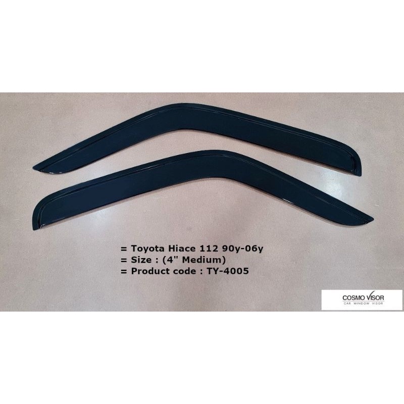 Toyota HiAce 112 90y-06y Door Visor / Window Vent Visor Deflectors ...