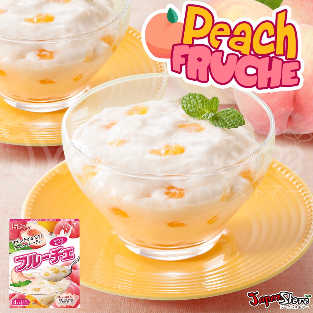 House Fruche Mix Peach [Premix Multipurpose Dessert] | Shopee Philippines