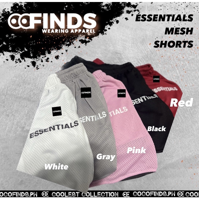 ESSENTIALS MESH SHORTS UNISEX COCOFINDS | Shopee Philippines