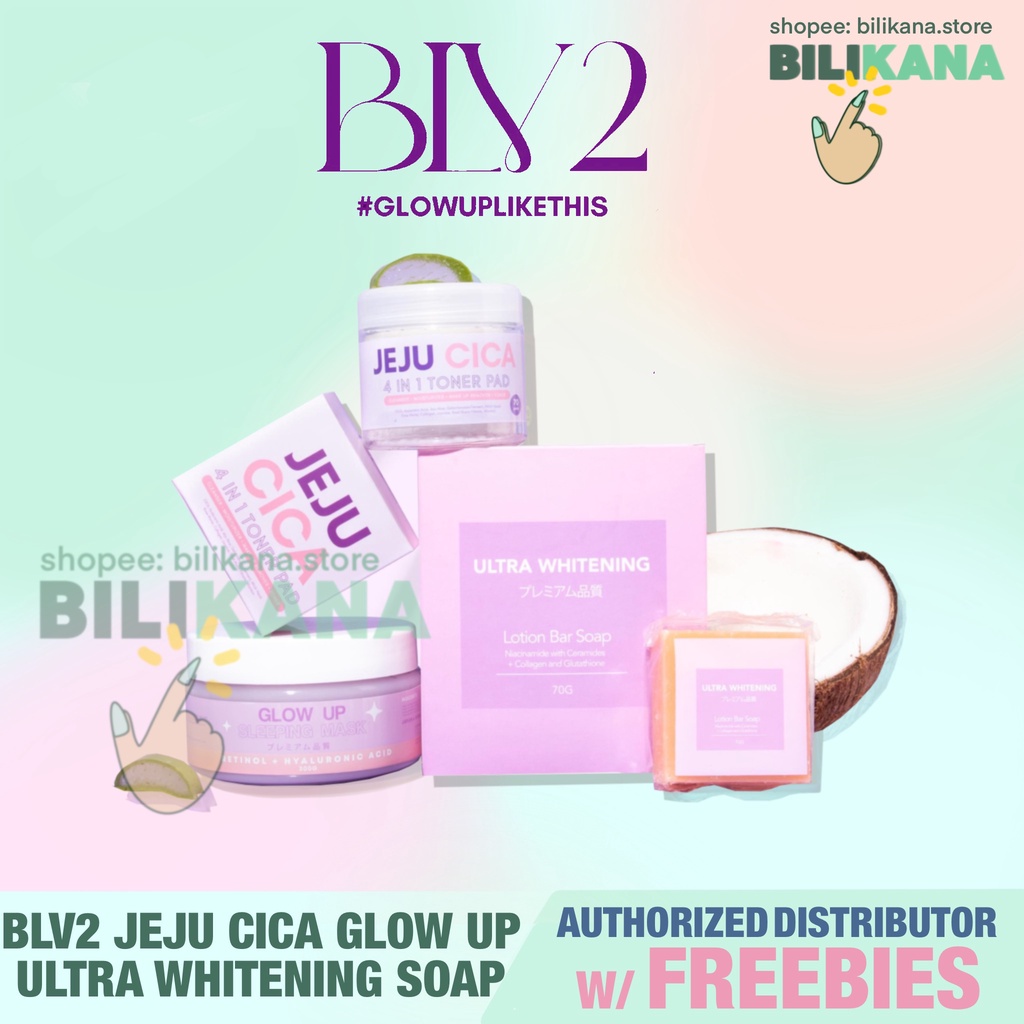 BLV2 Glow Up Sleeping Mask | Jeju Cica | Ultra Whitening Lotion Bar ...