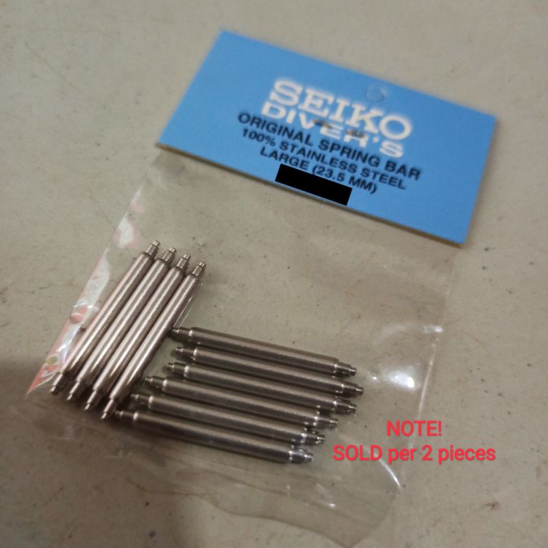 Seiko Divers Original Fat Spring Bars Large 22mm Stainless Steel (2pcs ...