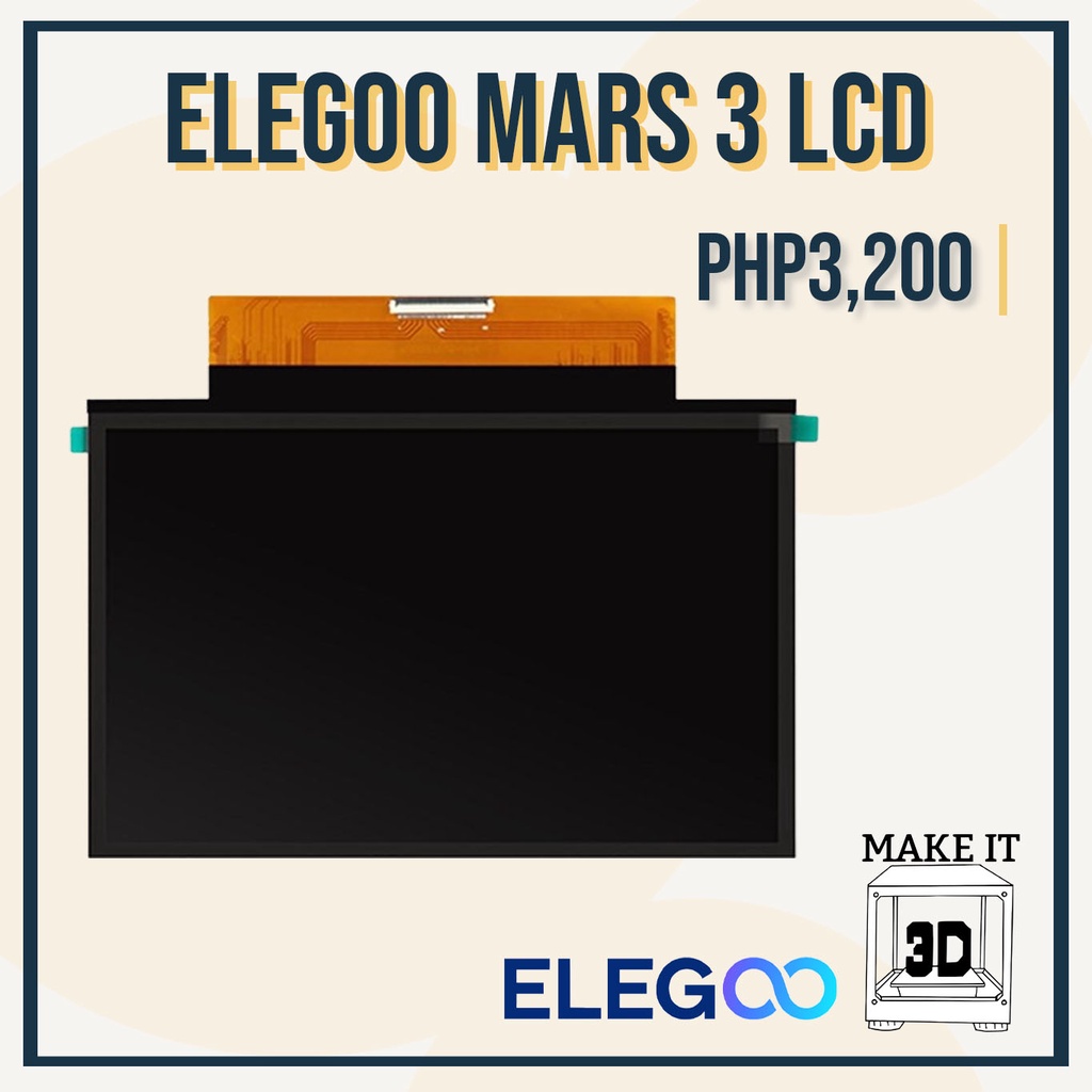ELEGOO LCD Screen Replacement Mars 3/Pro LCD, Mars 4/5 Ultra, Saturn 2 ...