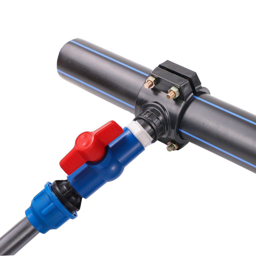 DN75 Pipe Clamp with 3/4" Female Thread Agriculture Irrigation Pipe ...