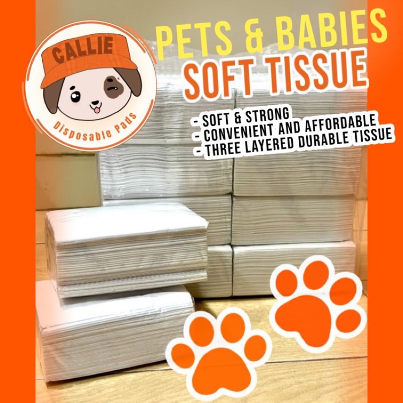 Pet Tissue Baby Tissue All Around Tissue 3 ply tissue 80 pulls Pet Baby ...