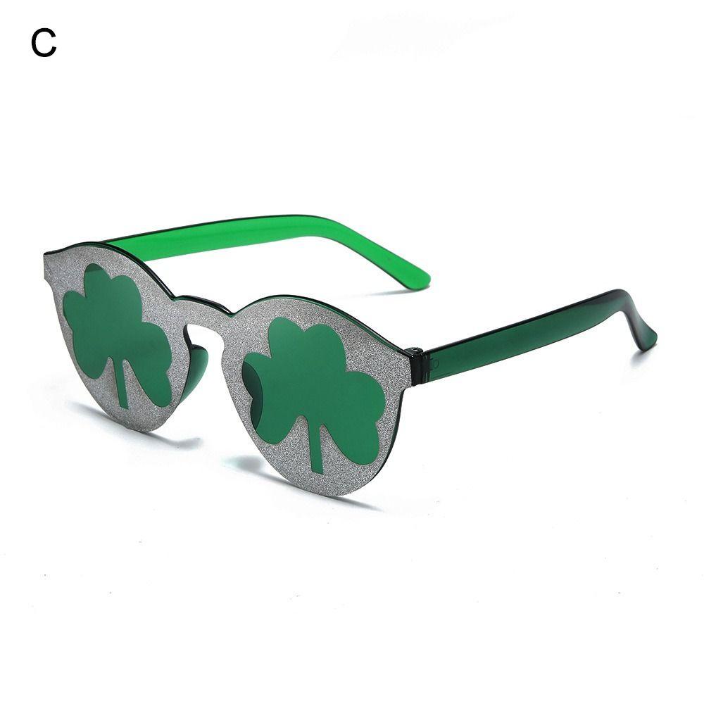 MOILYPH Irish Shamrock Sunglasses St. Patrick's Day Accessories Rimless ...