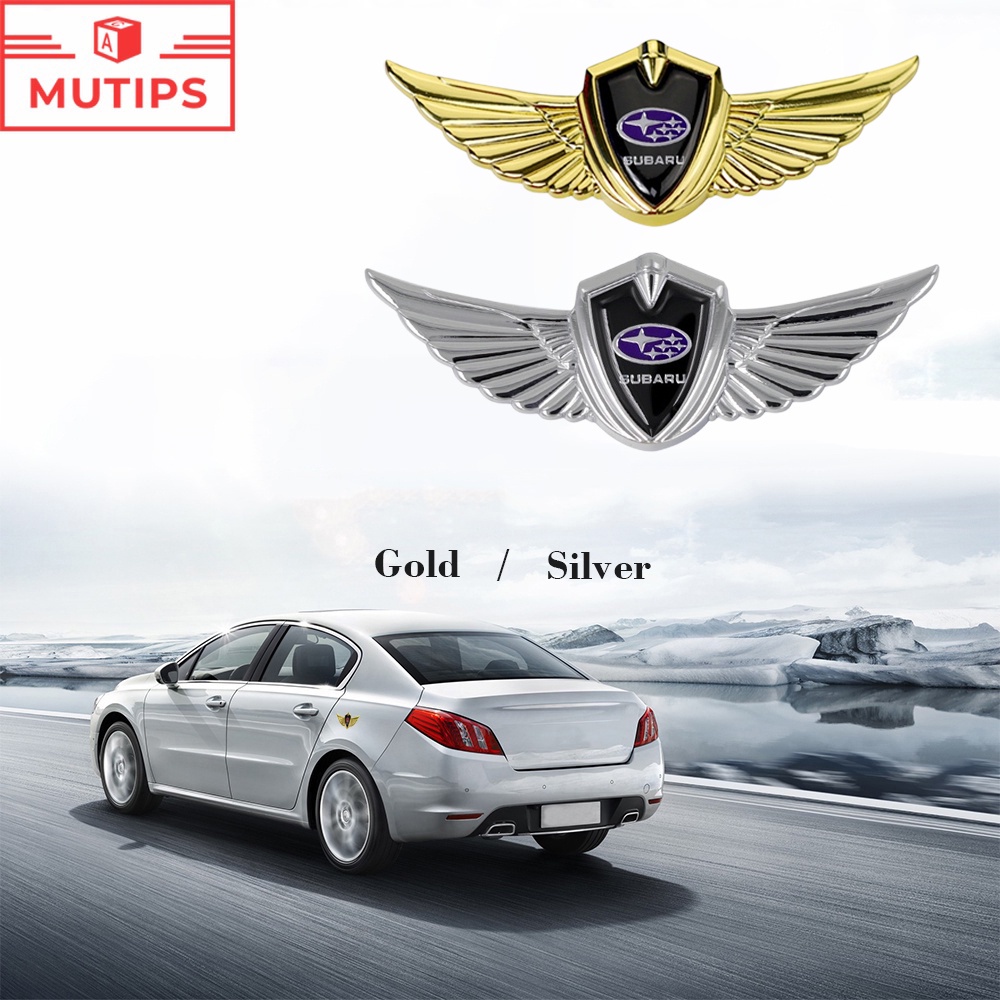 Subaru Car Body 3D Metal Logo Wings Sticker Decoration Emblem For ...
