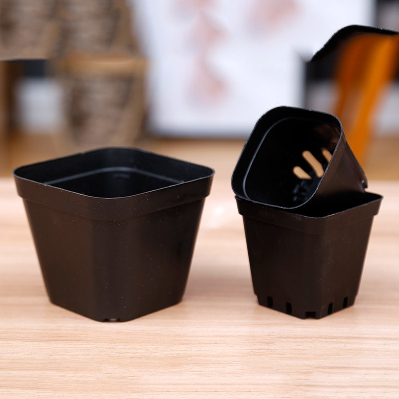 FAMILIFE 12pcs Gardening Supplies Succulent Small Square Pots Flower ...