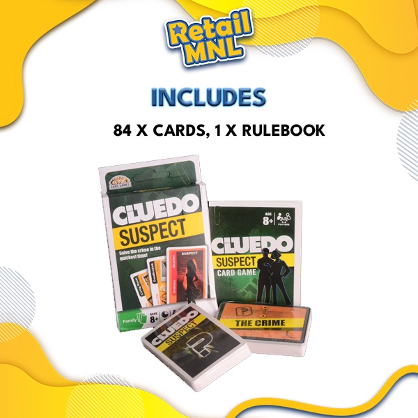 Retailmnl Cluedo Suspect Card Game Kids Toys | Shopee Philippines