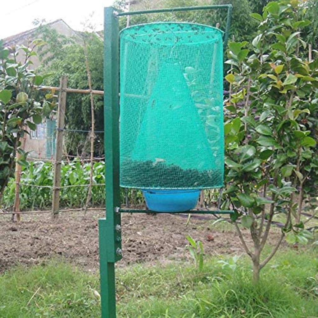 Fly Trap Hanging Flycatcher Folding Net Mosquito Bait Station Wasp ...