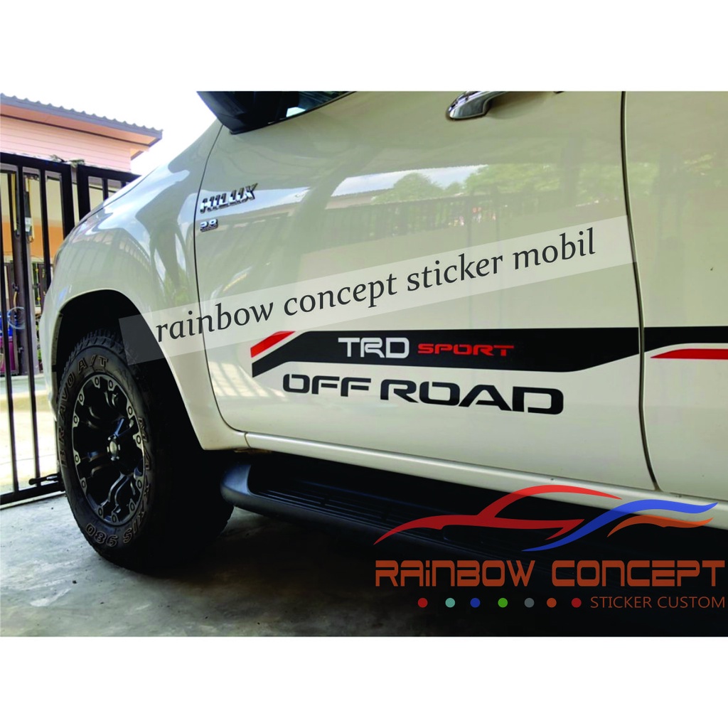 Best Sticker Cutting Car Toyota Hilux Revo Fortuner Innova Sticker TRD ...
