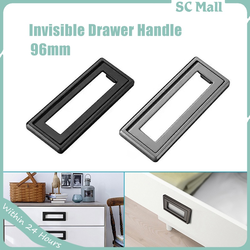 Flush Pull Handle Recessed Invisible Flip Drawer Handle Cabinet Handles ...