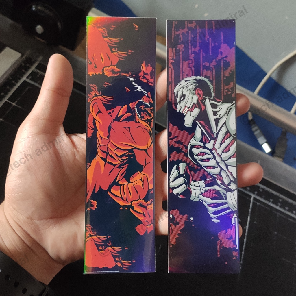Top Box Sticker Waterproof Attack on Titan (HOLOGRAPHIC) | Shopee ...